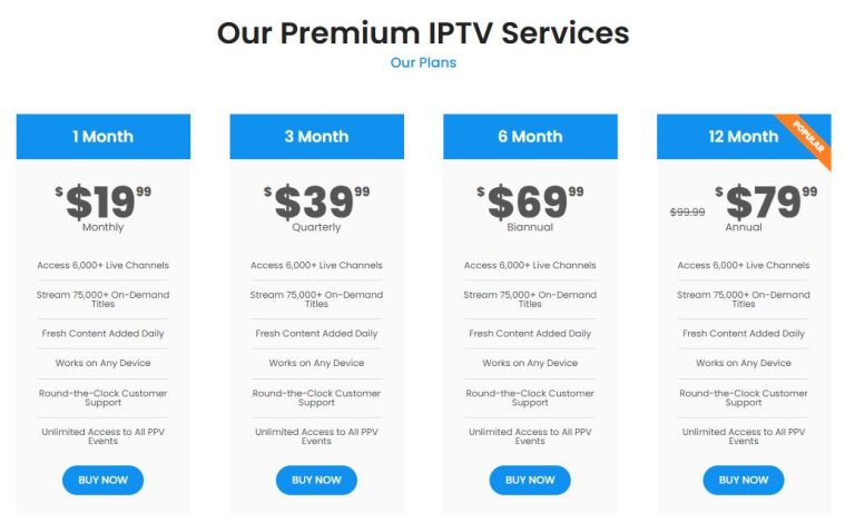 Epic IPTV - Stream 6K+ Live TV Channels & 75K+ VODs for $19.99 - IPTV ...