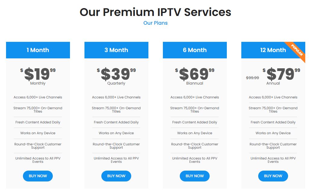 Epic IPTV - Stream 6K+ Live TV Channels & 75K+ VODs for $19.99 - IPTV ...